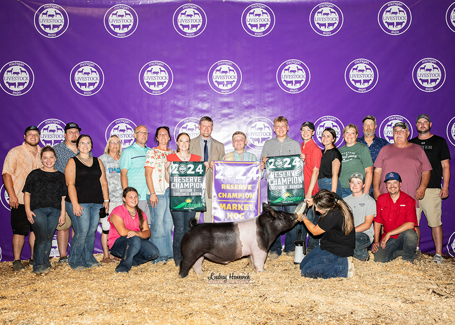 RESERVE CHAMPION OVERALL, RESERVE CHAMPION CROSSBRED, 2024 Michigan ...